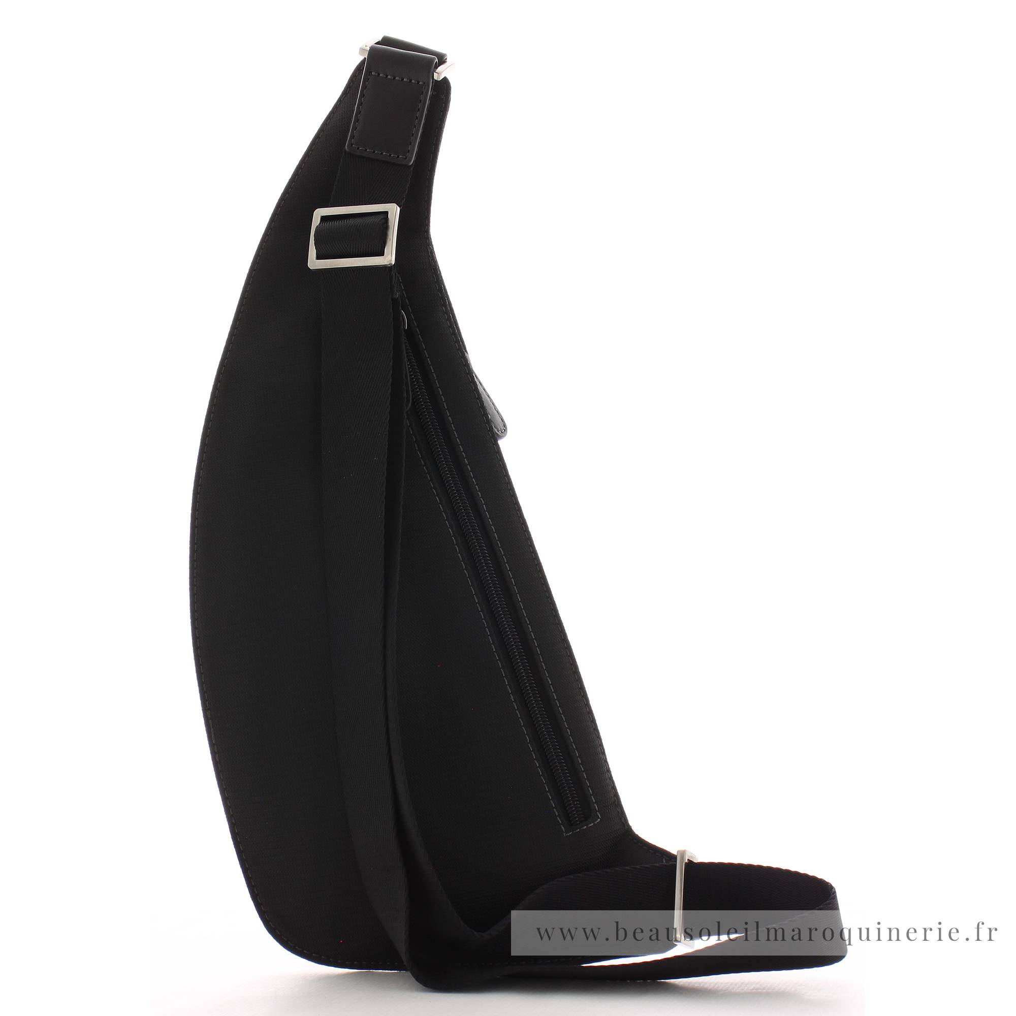 Sac Asymétrique Toile avec Rabat Cuir Francinel Porto 653107