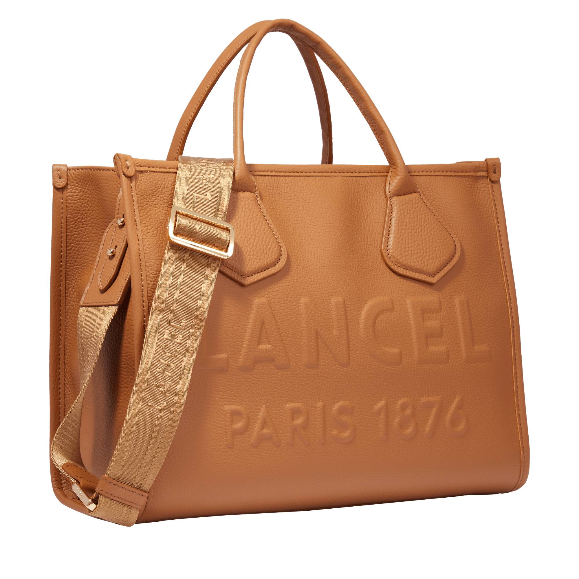 Sac cabas zippé Lancel Jour en cuir grainé M A12996