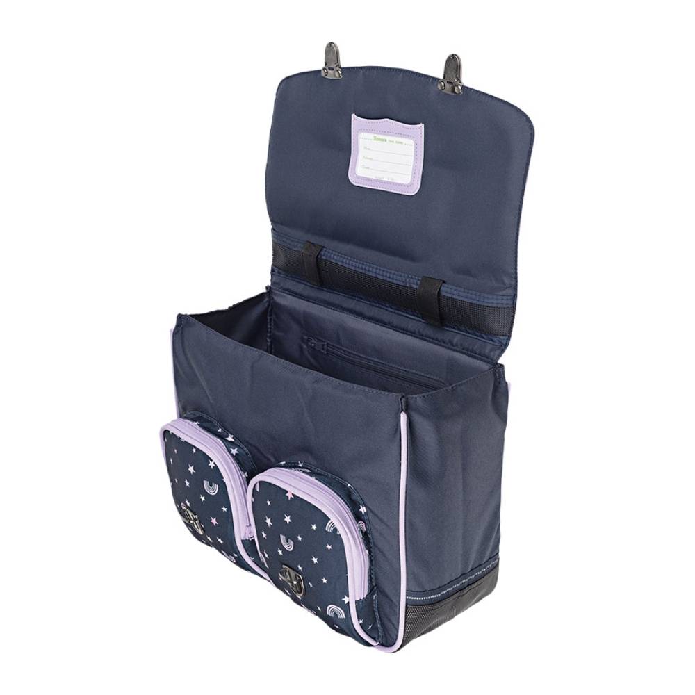 Cartable 35cm CP Tann's Giulia détail arc-en-ciel 45329